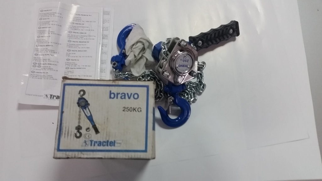 Wciągarka łańcuchowa TRACTEL BRAVO 250KG rukcug - 7204915193 ...