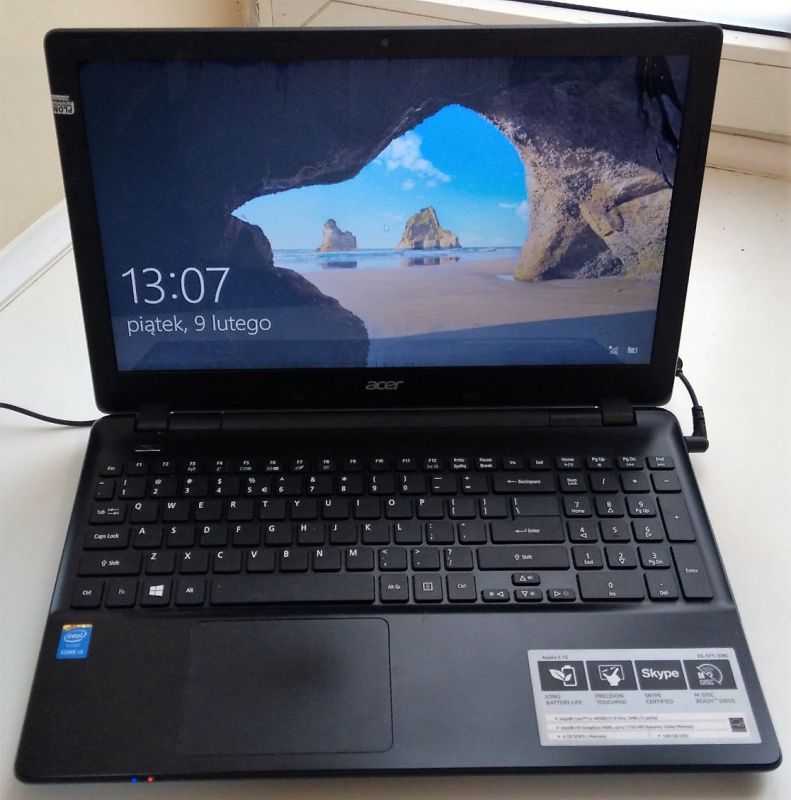LAPTOP ACER ASPIRE E15 E5-571-33KJ - 7269638627 - oficjalne archiwum ...