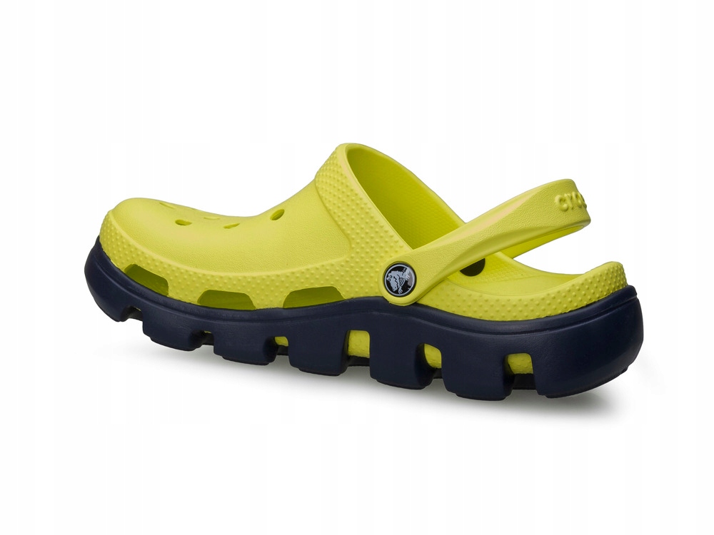 Crocs ZÓŁTE klapki damskie Citrus/Navy 11991-70V - 7453034661 ...