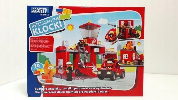 ND22_JIXIN KLOCKI STRAŻ POŻARNA G031181 9188A - 7535715302 - oficjalne archiwum Allegro