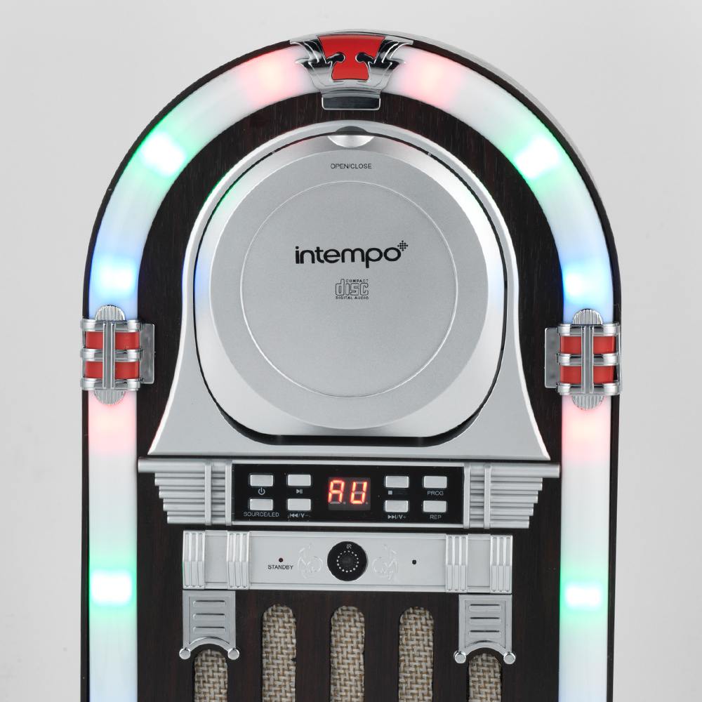 SZAFA GRAJĄCA Jukebox Intempo Bluetooth CD LED FM - 7448652266 ...