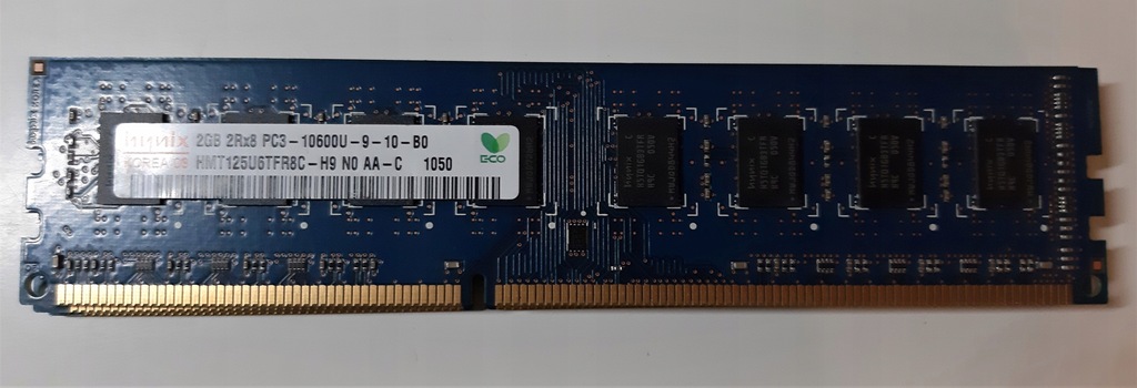 RAM DDR3 2GB 2Rx8 PC3-10600U-9-10-B0 HYNIX - 7764104087 - oficjalne ...
