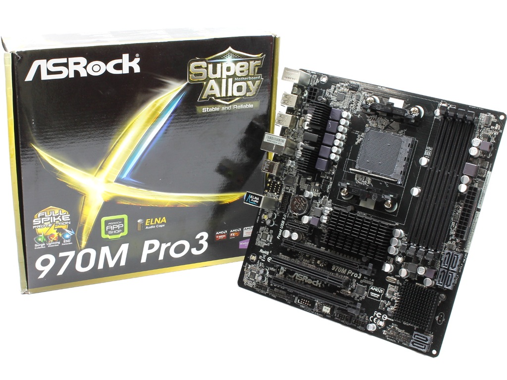 PŁYTA GŁÓWNA ASROCK 970M PRO 3 AM3+ BOX GW FVAT - 7080923376 ...