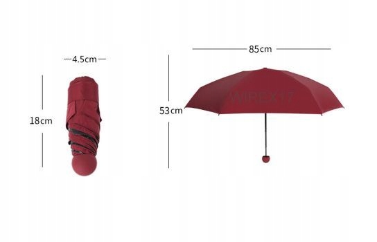MINI MICRO NANO PARASOL DAMSKI W KAPSUŁCE NOWOŚĆ! - 7175266885 ...