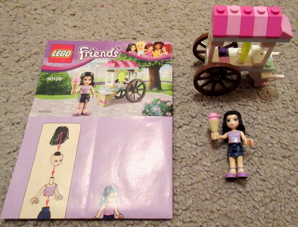 LEGO FRIENDS 30106 WÓZEK Z LODAMI EMMY - 7666083602 - oficjalne ...