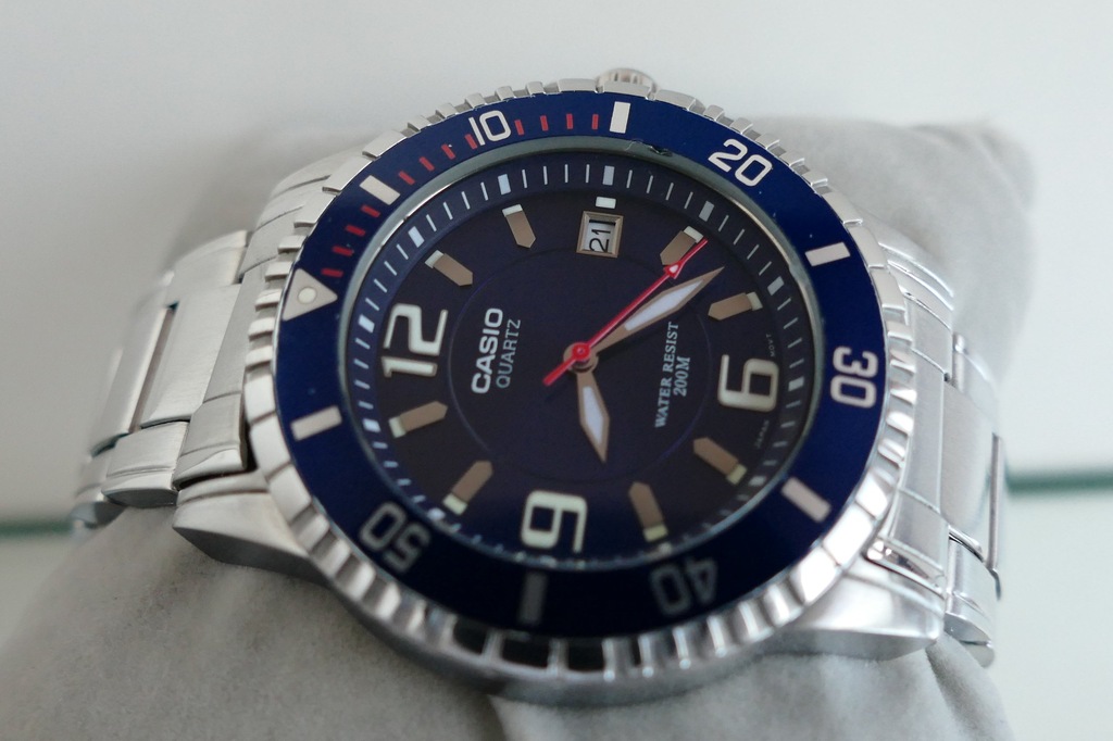 Fajny Casio Diver w stylu 'Submariner' -Blue Face - 7308941529 ...