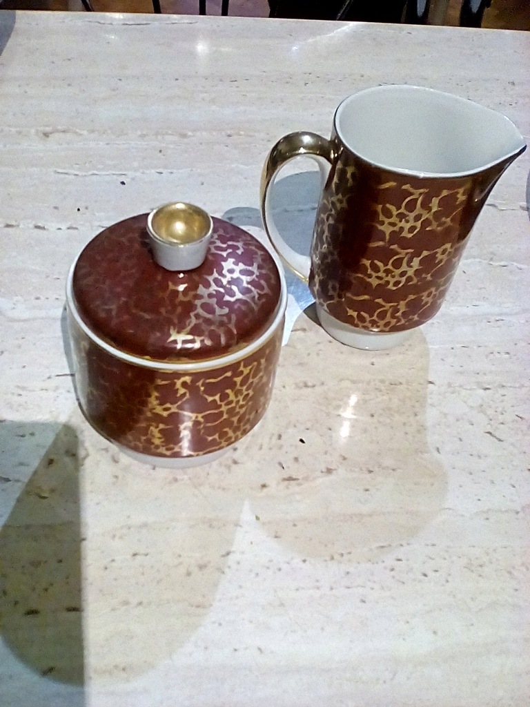 Ćmielów mlecznik + cukierniczka - 7428820705 - oficjalne archiwum Allegro