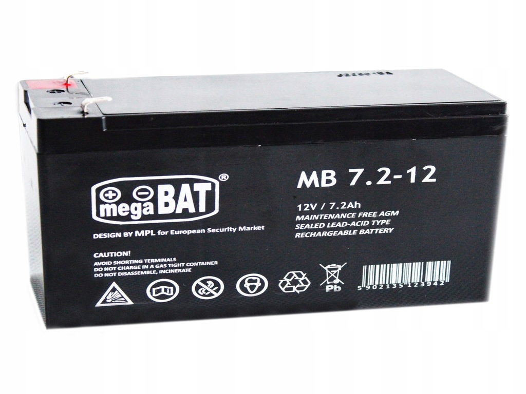 12V 7.2AH BATERIA AKUMULATOR ŻELOWY UPS ALARMU CCT - 7249015295 - oficjalne archiwum Allegro