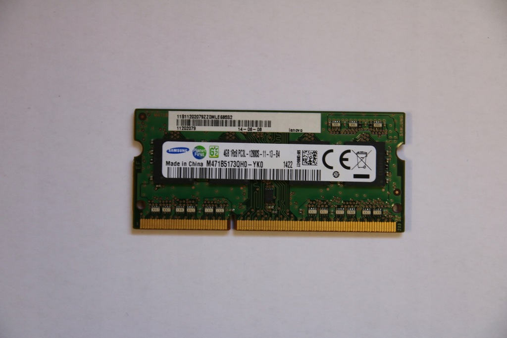 DDR3 SAMSUNG 4GB 1Rx8 PC3L-12800S-11-13-B4 - 7556494209 - oficjalne archiwum Allegro